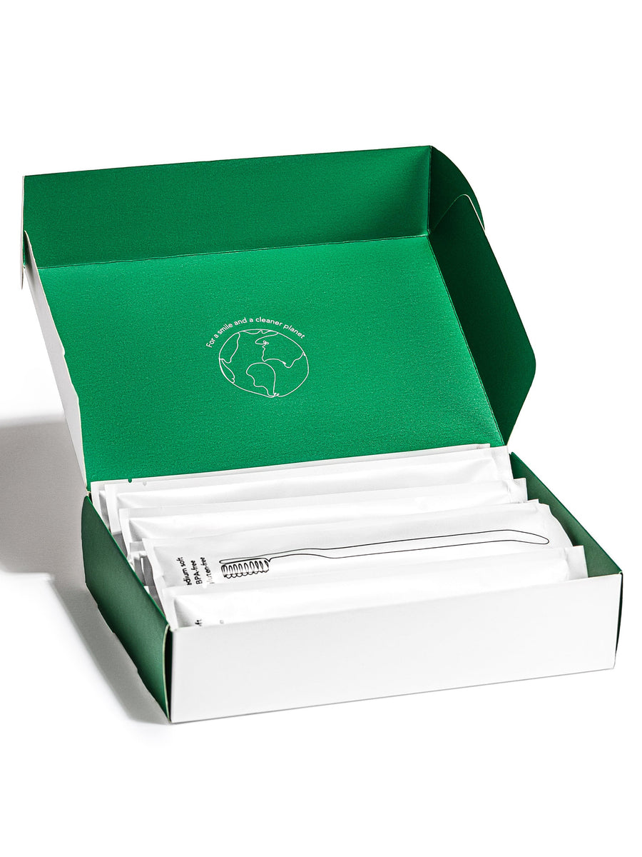 Gentle Green Toothbrush Family Pack (10 Count) – Eco-Friendly Wheat St ...